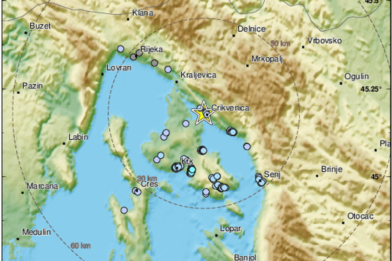 Potres magnitude 2.4 po Richteru pogodio Kvarner: 'Zatutnjalo je kao duga grmljavina' - Net.hr