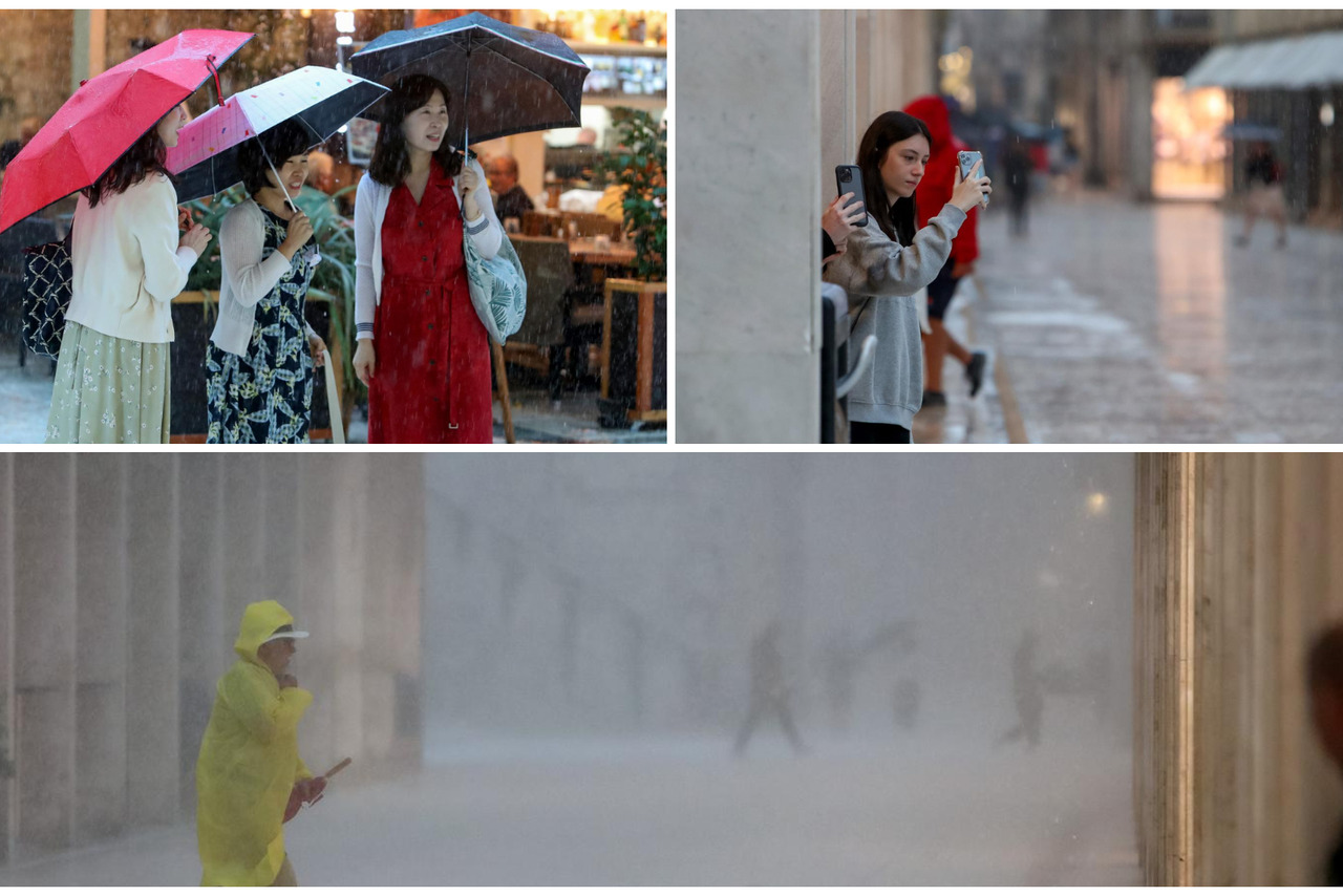 Kiša u Zadru: Smeđa, prljava voda poplavila dvorišta i prometnice - Net.hr