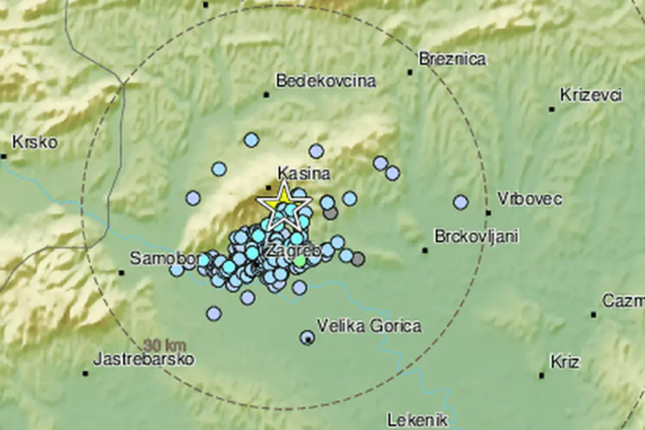 Potres magnitude 2,8 u Zagrebu, epicentar kod Markuševca: 'Nekoliko sekundi, tresli su se ...