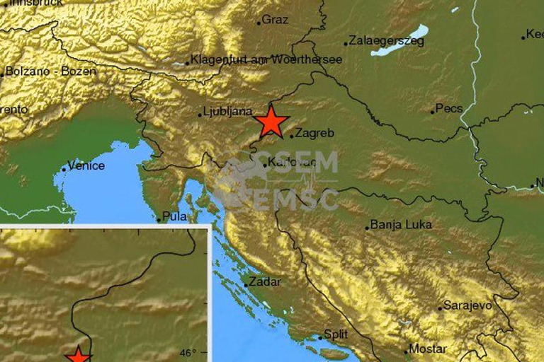 Potres magnitude 3.6 kod Brežica osjetio se i u Zagrebu: treslo se Špansko, Jarun, Trešnjevka ...