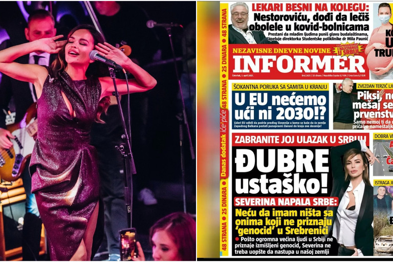 Severina nakon otkazivanja showa na 'Dodikovoj TV' na meti srpskih ... Severina nakon otkazivanja showa na 'Dodikovoj TV' na meti srpskih ...