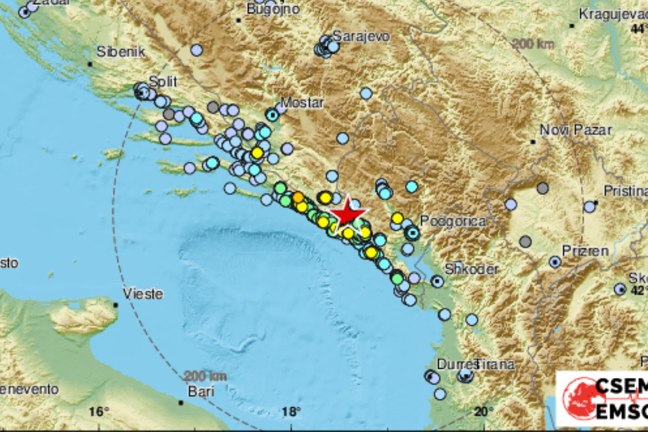 Potres pogodio Crnu Goru, osjetio se do Splita - Net.hr
