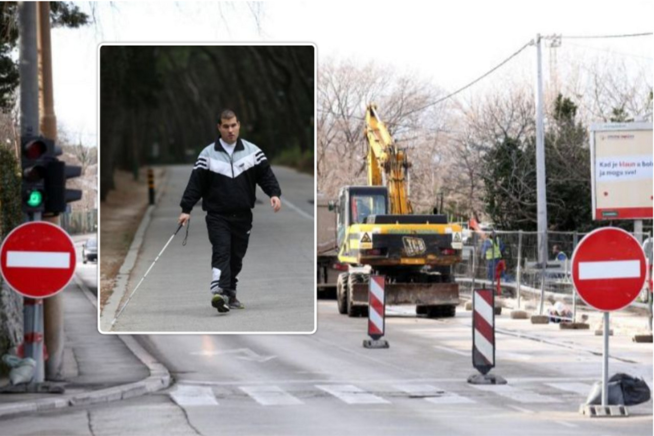 Slijepac upao u rupu koju radnici nisu ogradili: 'Upao sam u kanal ...