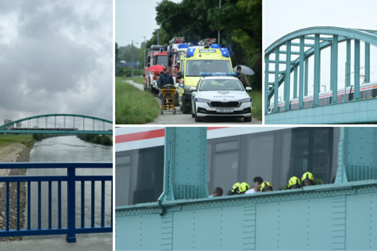 Drama na Hendrixovu mostu u Zagrebu: Muškarac propao između šina, policajci i vatrogasci ga ...