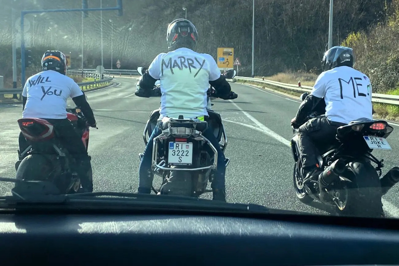 Riječki romantičar, prijatelji bikeri i najoriginalnija prosidba ikad ...
