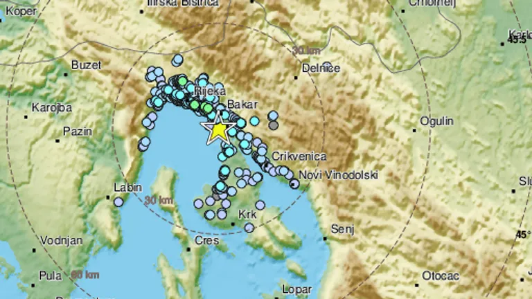 Potres u okolici Rijeke. Najjače su ga osjetili na sjeverozapadu grada ...