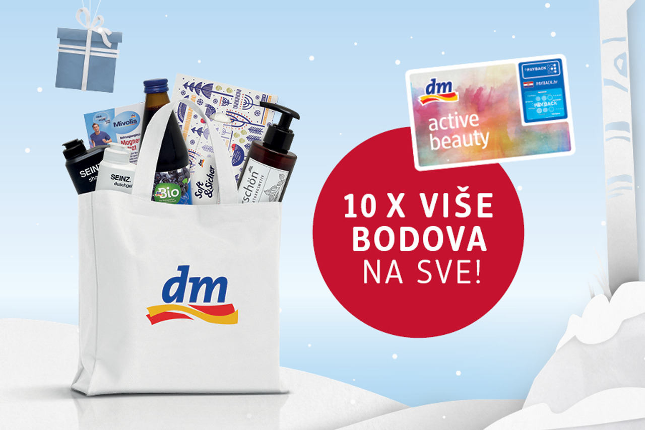 Započeo tjedan u kojemu svaka kupnja u dm-u donosi 10 puta više bodova ...