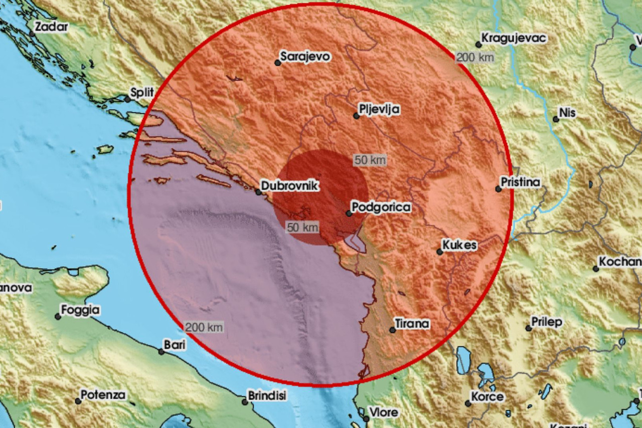 Potres zatresao Crnu Goru, osjetio se i na jugu Hrvatske. 'Ljuljale se stvari, izgledalo je kao ...