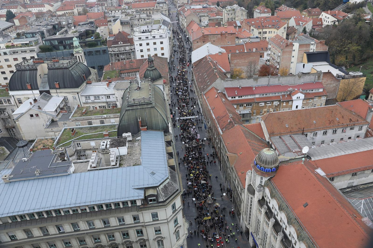 Zbog prosvjeda obustavljen tramvajski promet u centru Zagreba - Net.hr
