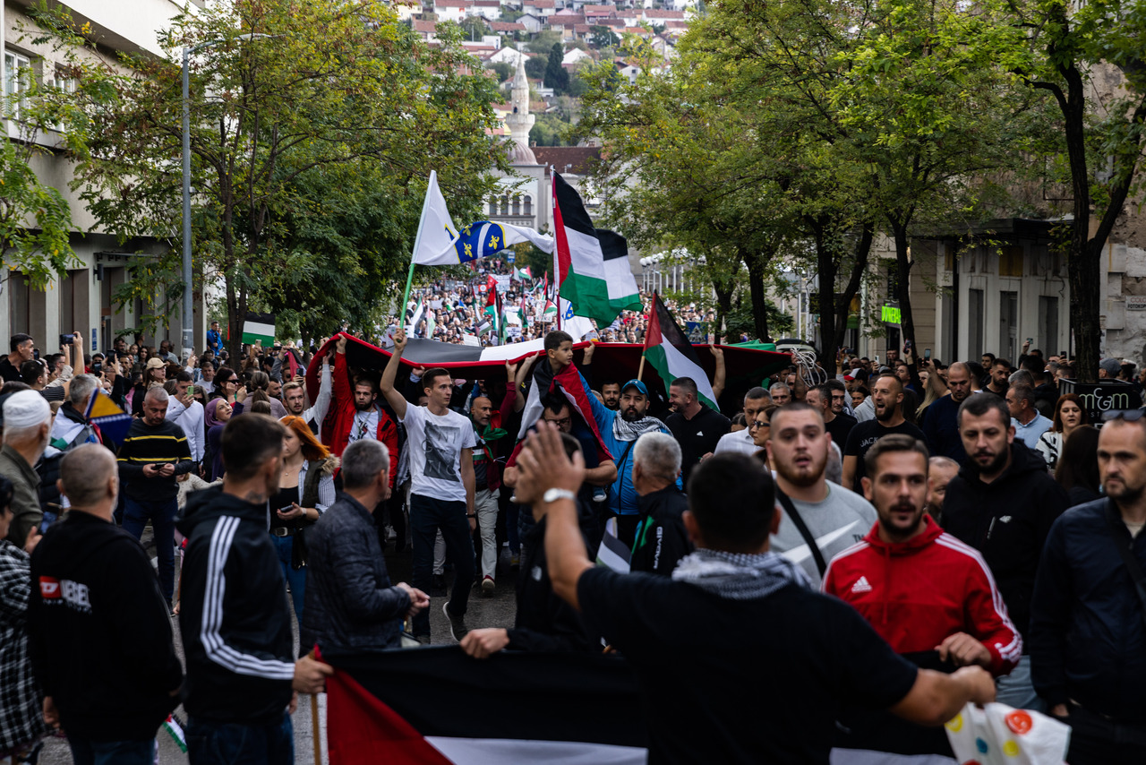 U Mostaru tisuće na prosvjedu potpore Palestini: 'Gaza se događa svima ...