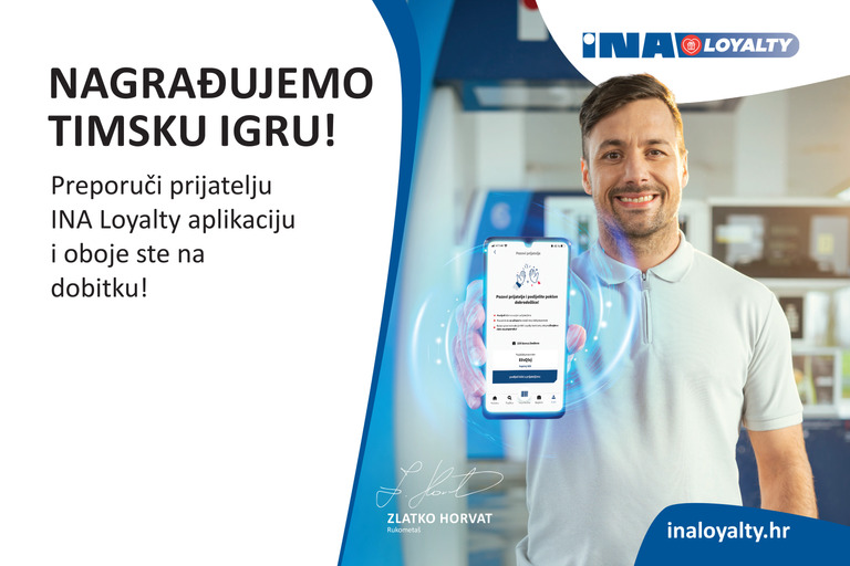Preporuči prijatelju INA Loyalty aplikaciju i oboje ste na dobitku - Net.hr
