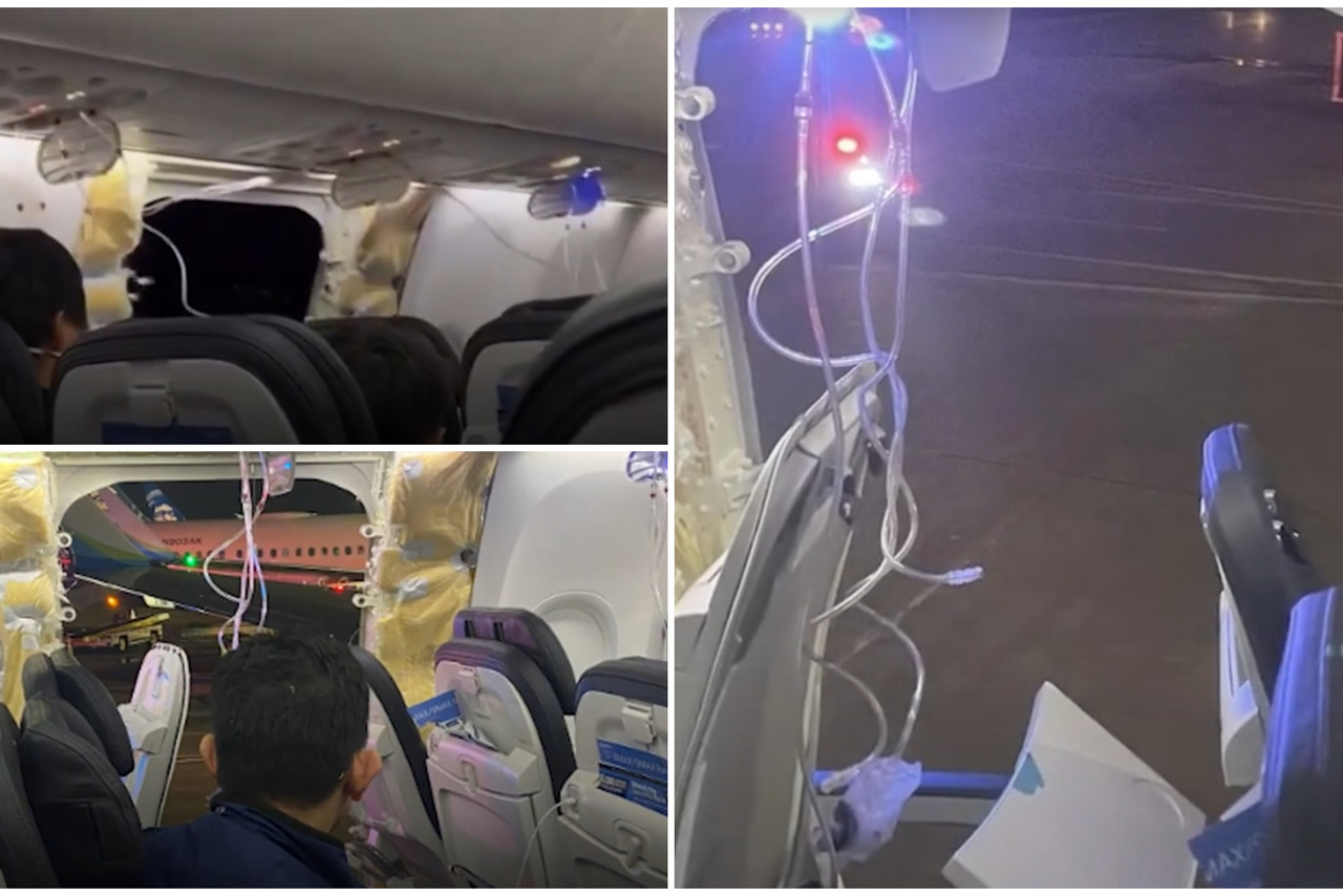 Američkom Boeingu usred leta otpao prozor: Pogledajte jezive scene iz ...