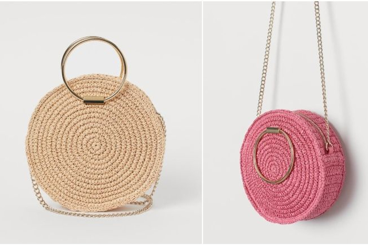 H&M okrugla pletena torba s metalnim detaljima, 190 kn - Žena.hr